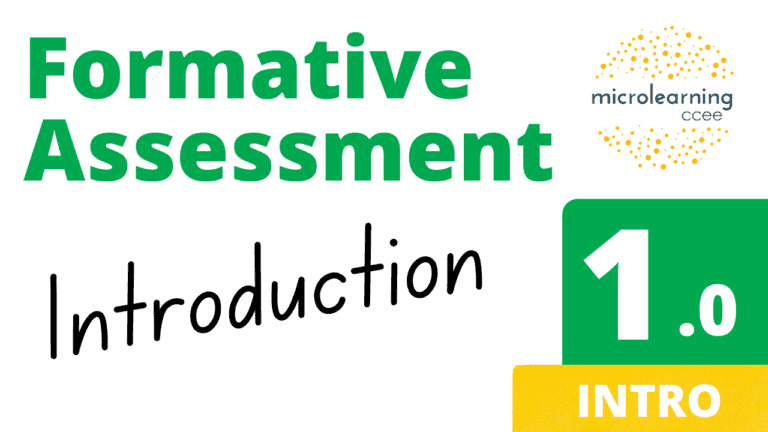 Formative Assessment - CCEE Microlearning